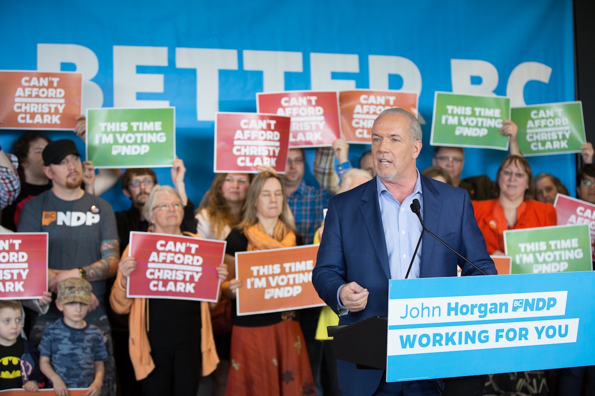 Horgan calls on British Columbians to come together to defeat Christy ...